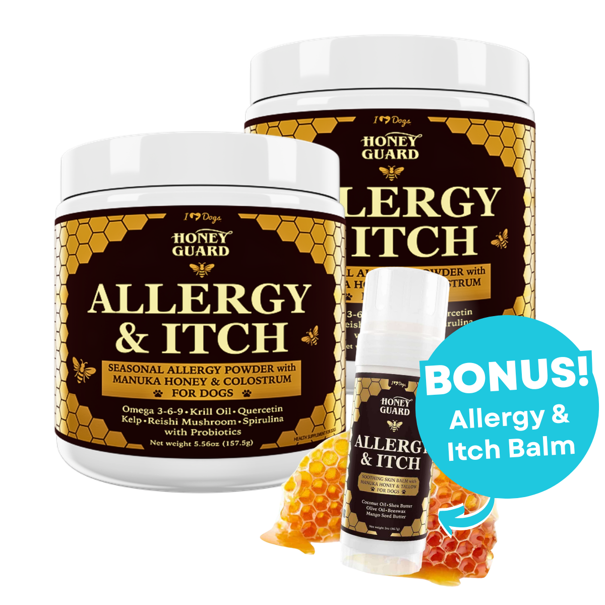 iHeartDogs Honey Guard Allergy & Itch Powder